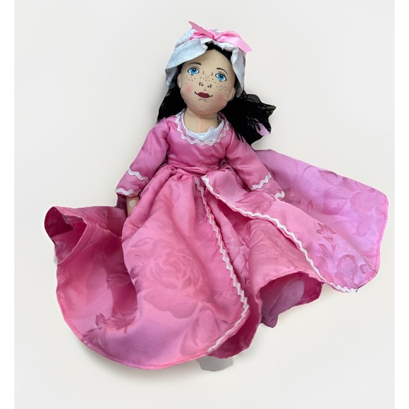 Toys | Merry Makers Colonial Williamsburg Cloth Plush Doll Pink Dress ...